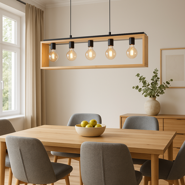 Famborough 5 Light Pendant – Direct Lighting Albany