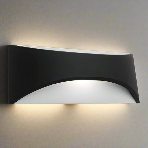 Wells 12w LED Exterior Wall Light - Black (MX9512BLK) – Direct Lighting ...